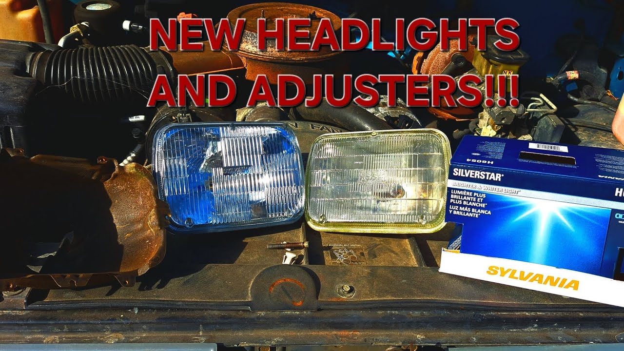 H6054 SYLVANIA HEAFLIGHT INSTALL WITH ADJUSTERS - YouTube