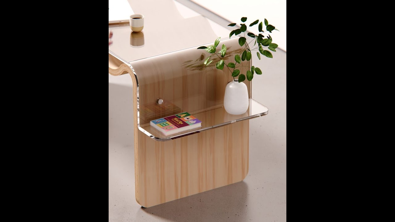 Curve table Sketchup model jsut simple step - YouTube