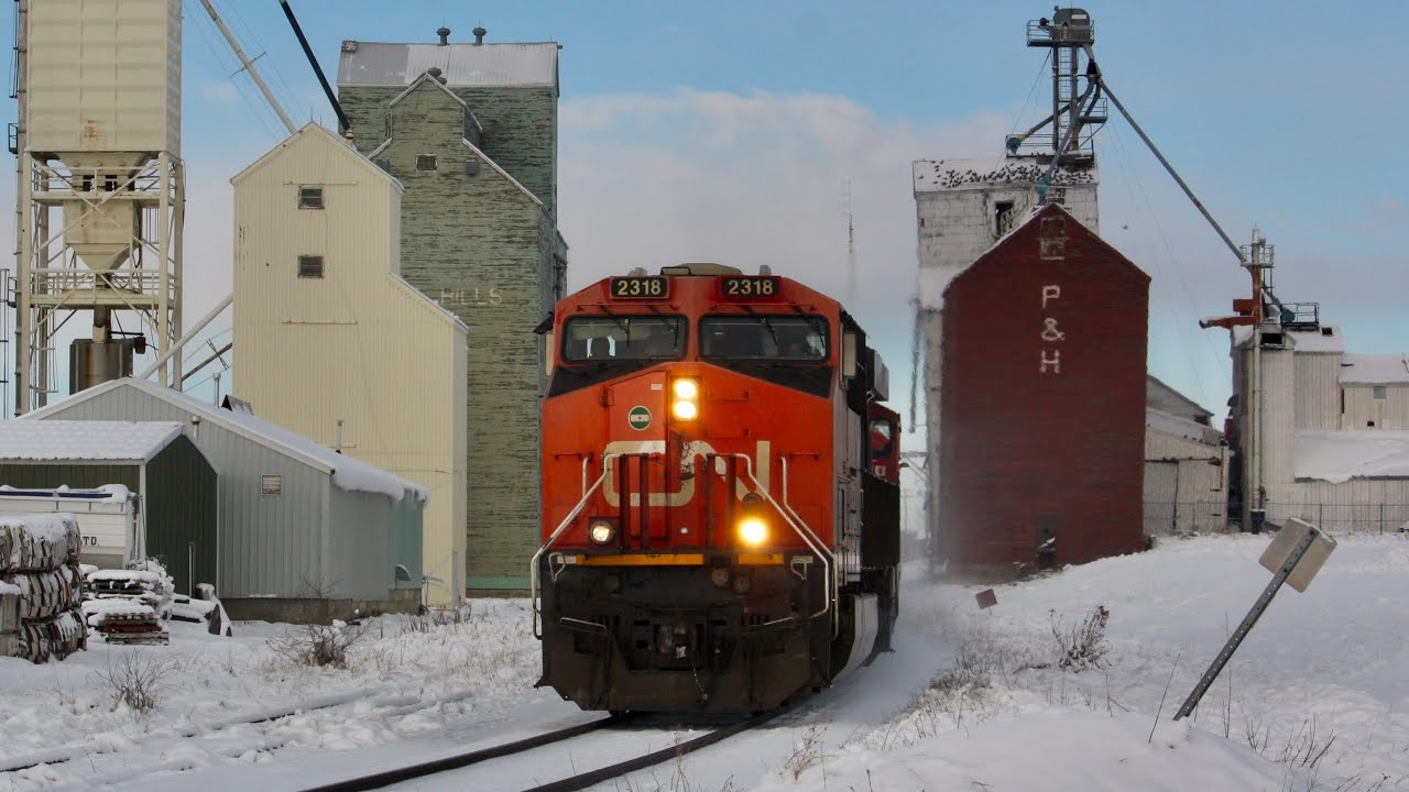 RARE!!!! EX Wisconsin Central GP40-2!!! CN 2318, CN 5758 & WC 3027 lead CN A442 south at Three ...