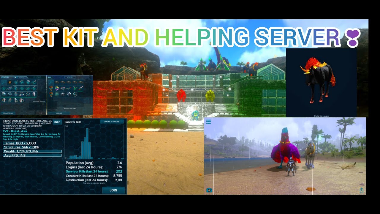 #arksurvivalevolved Best ark server kit and full admin helping server ...