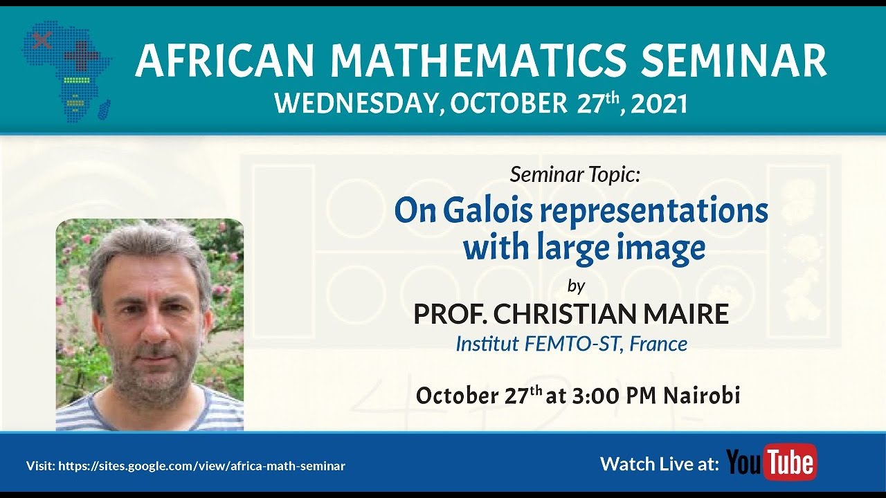 Christian Maire | On Galois representations with large image - YouTube