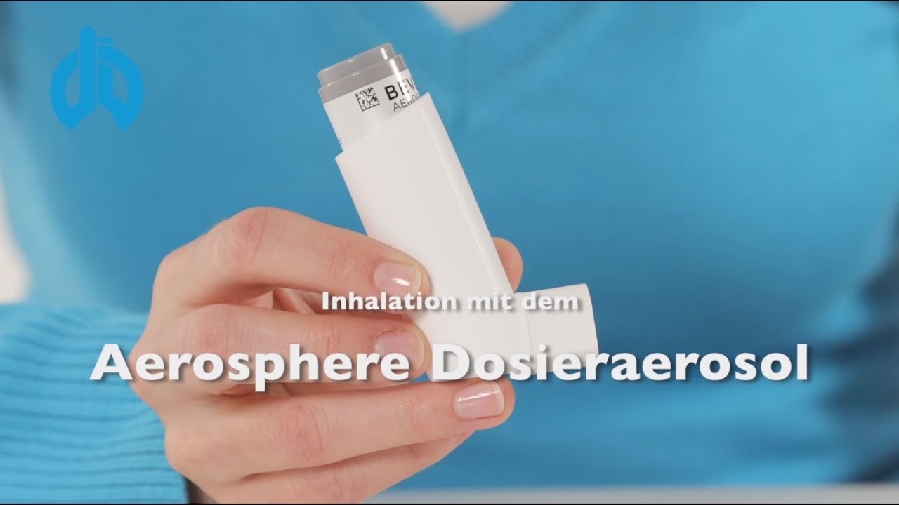 Inhalation mit dem Aerosphere Dosieraerosol - YouTube