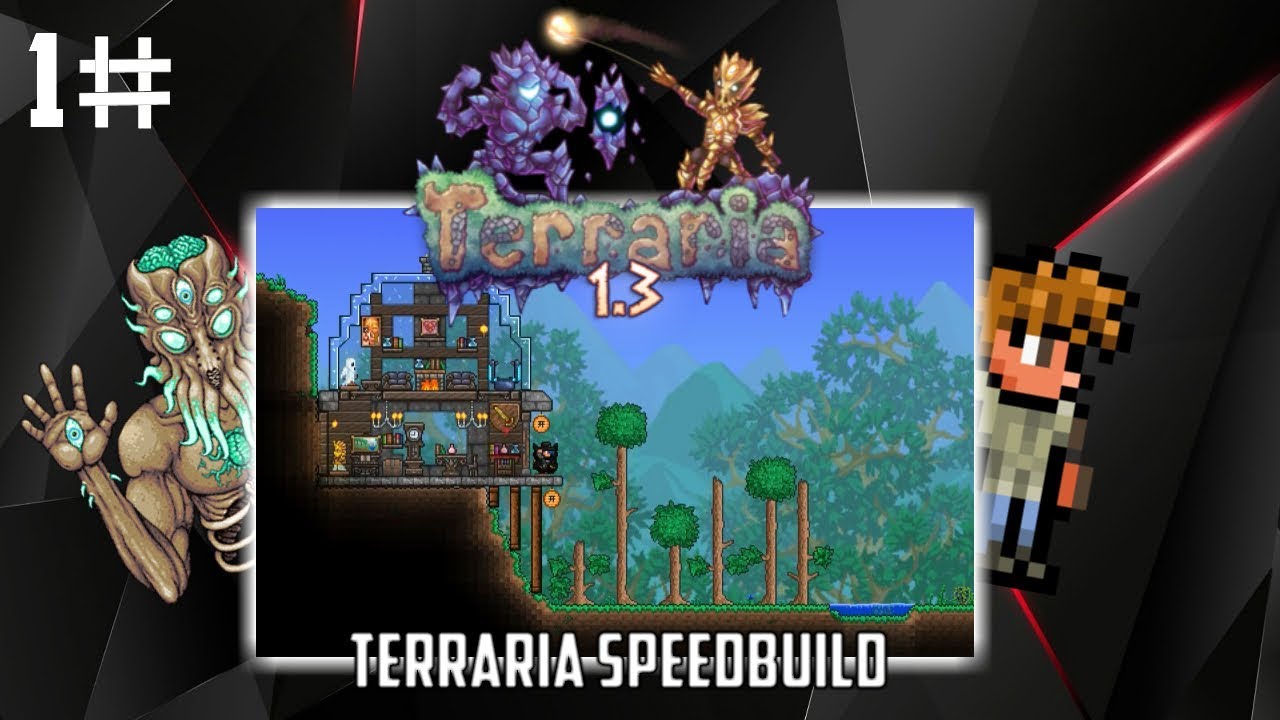 Terraria Speed Build//Ep 1//Guide's Observatory - YouTube
