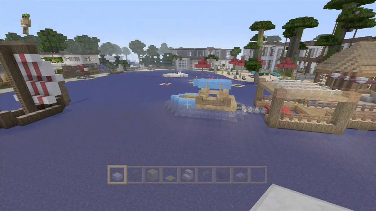 Minecraft Jet-Ski Tutorial (Natural Texture Pack) - YouTube
