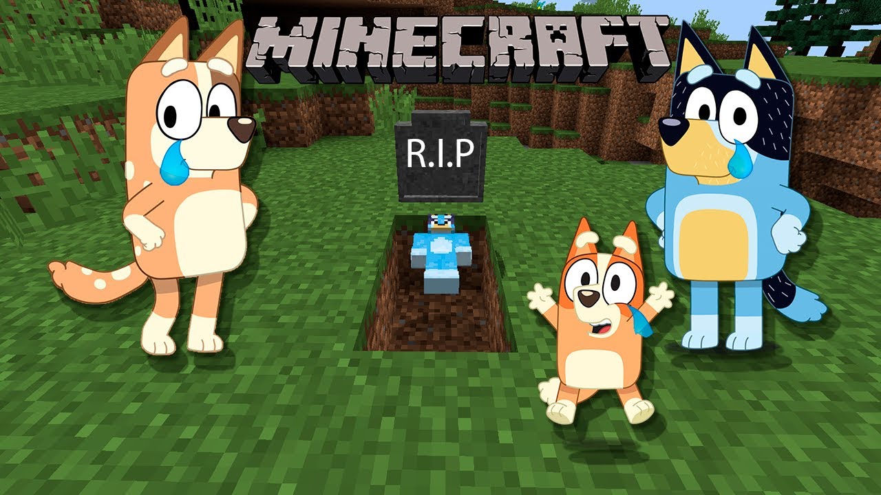 Bluey Is Dead In Minecraft - YouTube