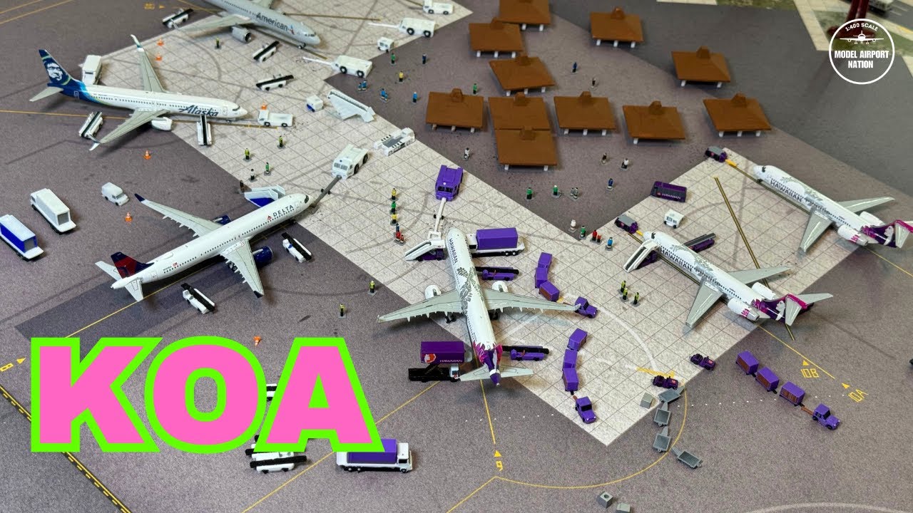 Kona International Airport 1:400 Scale Airport Update | Layover Layouts ...