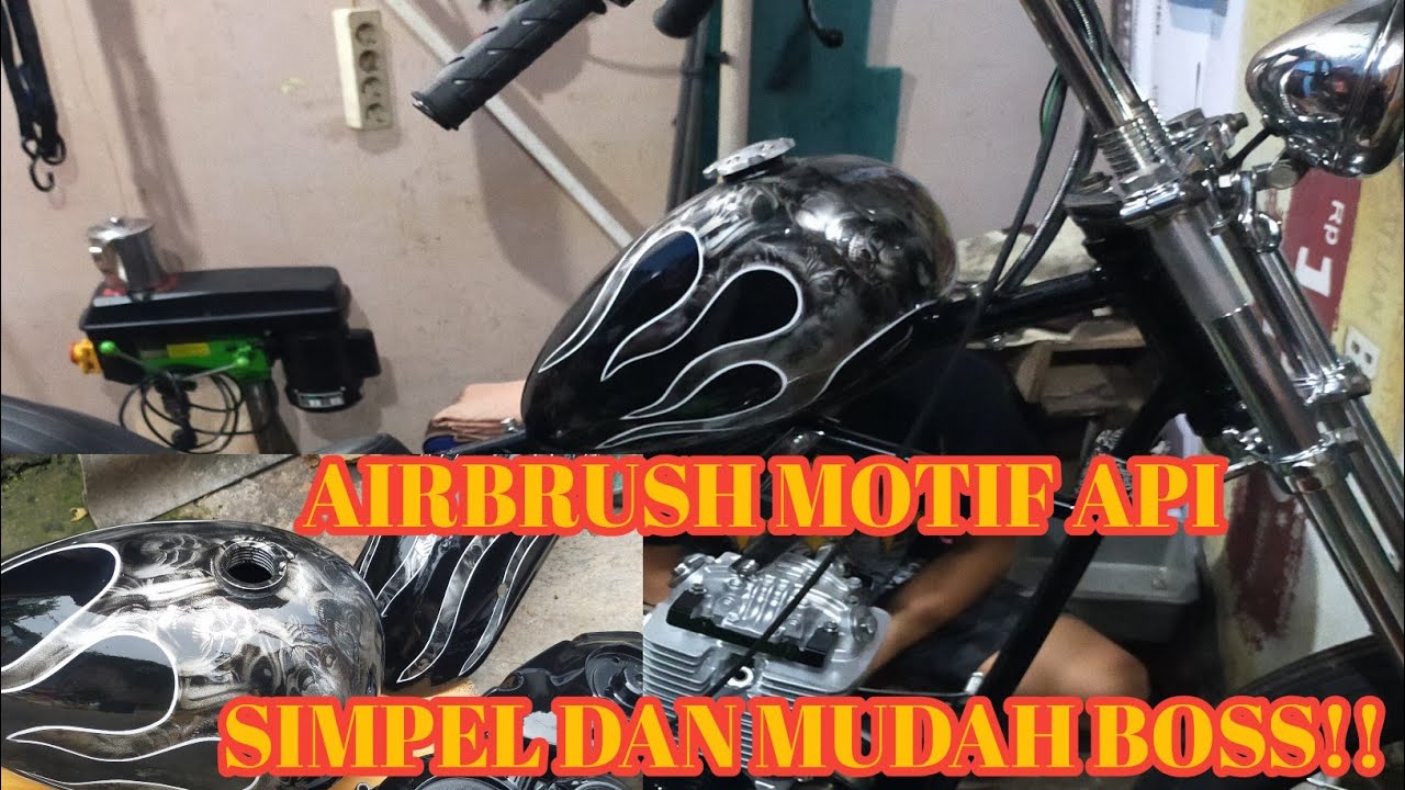 CARA MEMBUAT GRAFIS MOTIF API &TENGKORAK DI TANGKI #chopper # ...