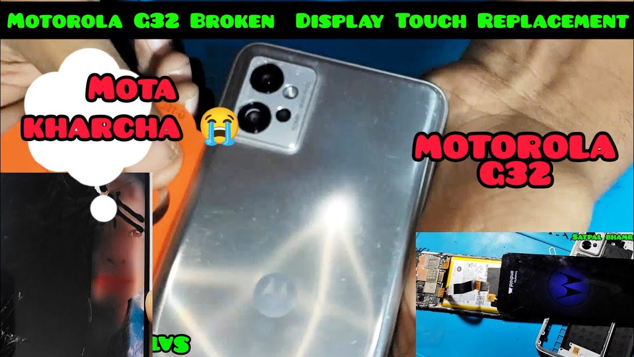 Motorola G32 : how to replace repair broken touch Display , battery ...