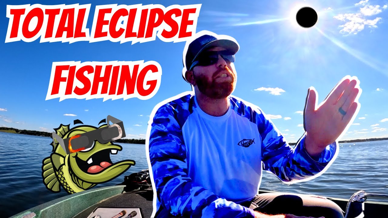 Bass Fishing During the Total Solar Eclipse Challenge - YouTube