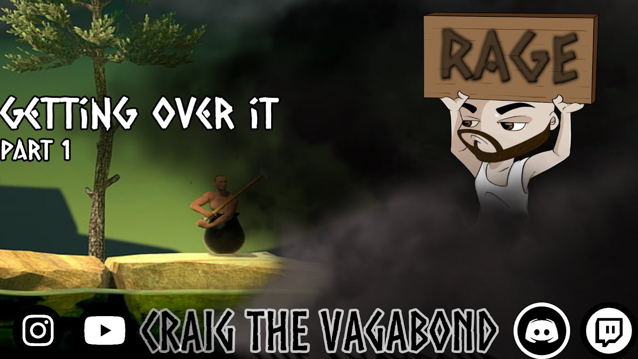 Getting Over It: First playthrough, part 1 - YouTube