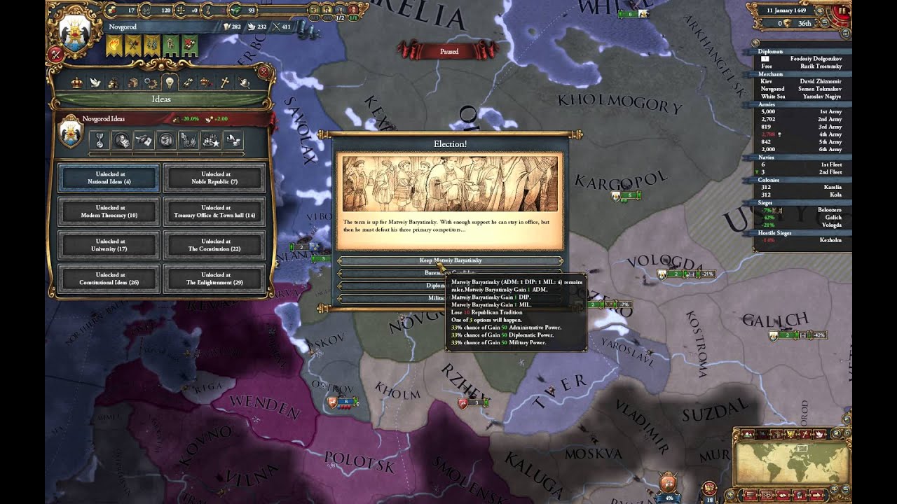 Lets Play Europa Universalis IV (EU4) Russian Republic (Hard, AI ...