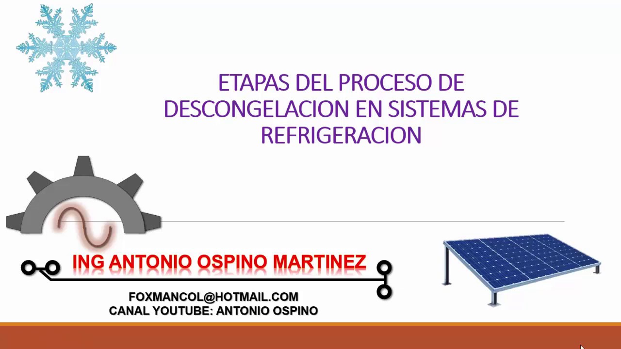 ANALISIS DE LAS CUATRO ETAPAS DEL PROCESO DE DESCONGELACION EN EQUIPOS ...
