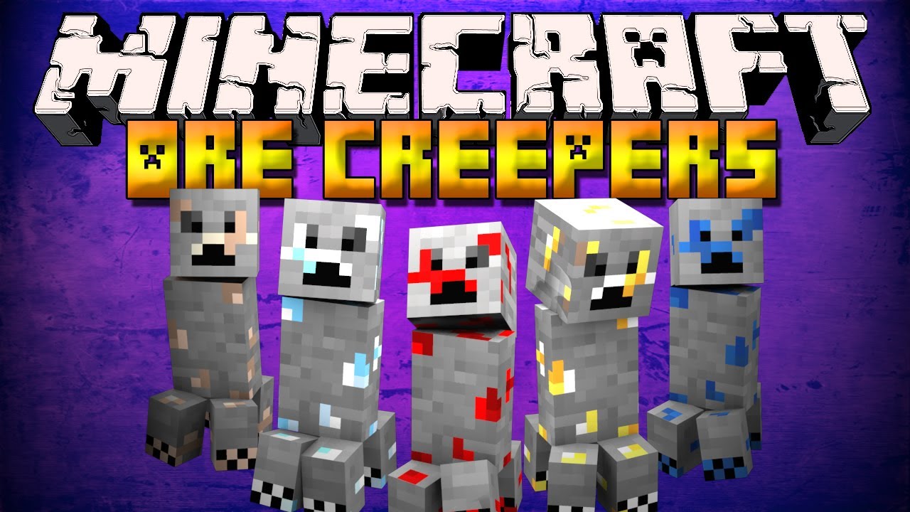 MINECRAFT MOD SPOTLIGHT - ORE CREEPERS - YouTube