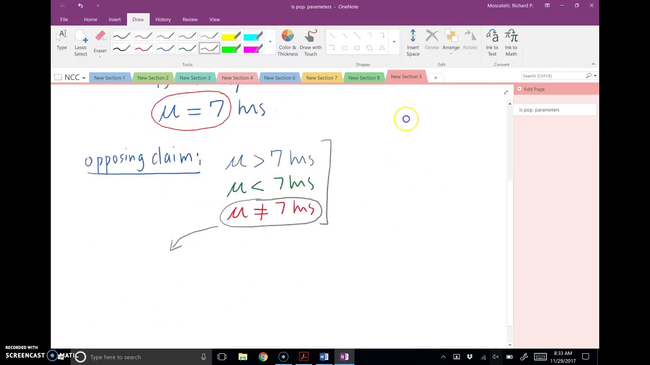 Hyp Test Intro Part I - YouTube