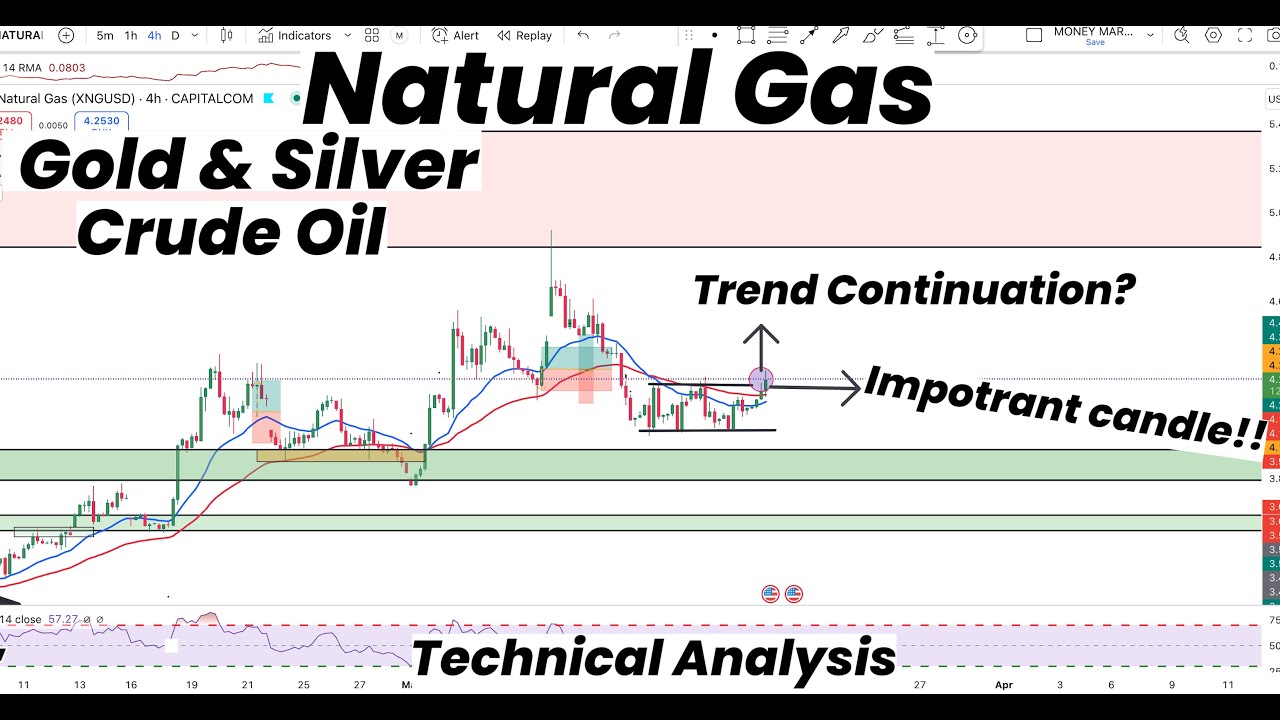 Natural Gas Important Candle! | Trend Continuation? | Gold | Silver ...