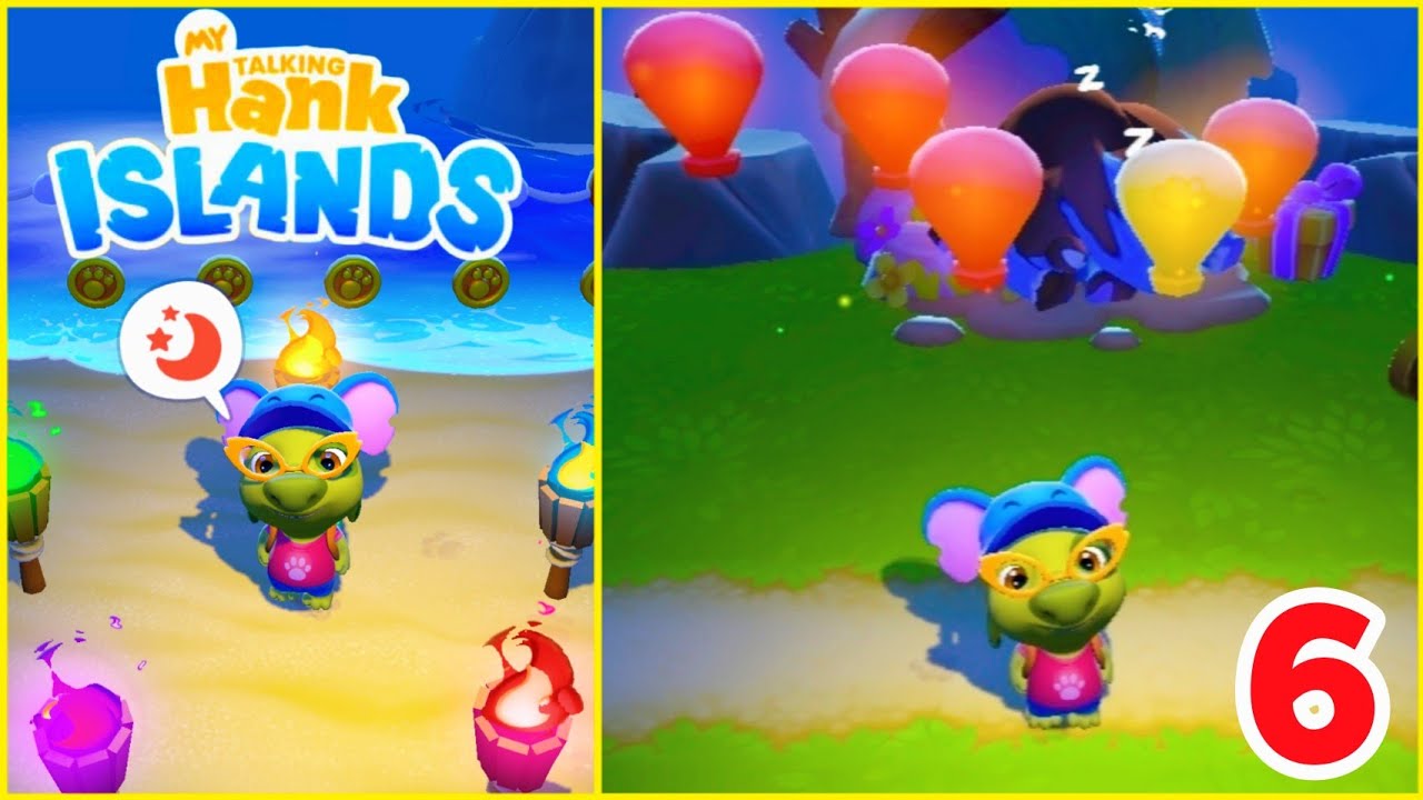 Talking Hank explores the island at nighttime! My Talking Hank Islands ...