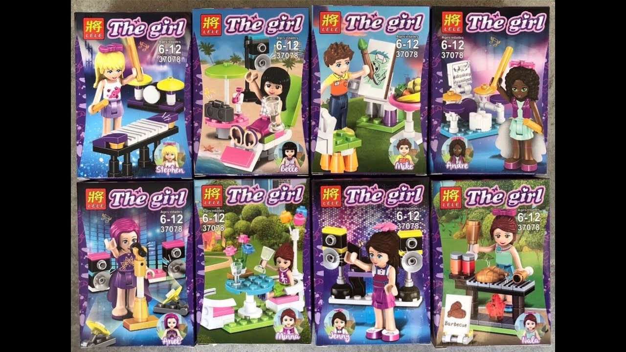 Bootleg Lego Friends Minidoll Figures and Builds Set from LELE Review ...