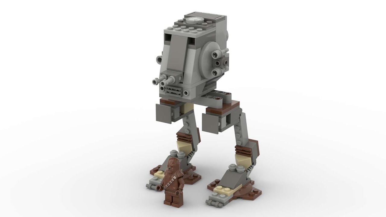 Lego 7127 Imperial AT-ST Speed Build Studio Bricklink LDD by PLegoBB ...