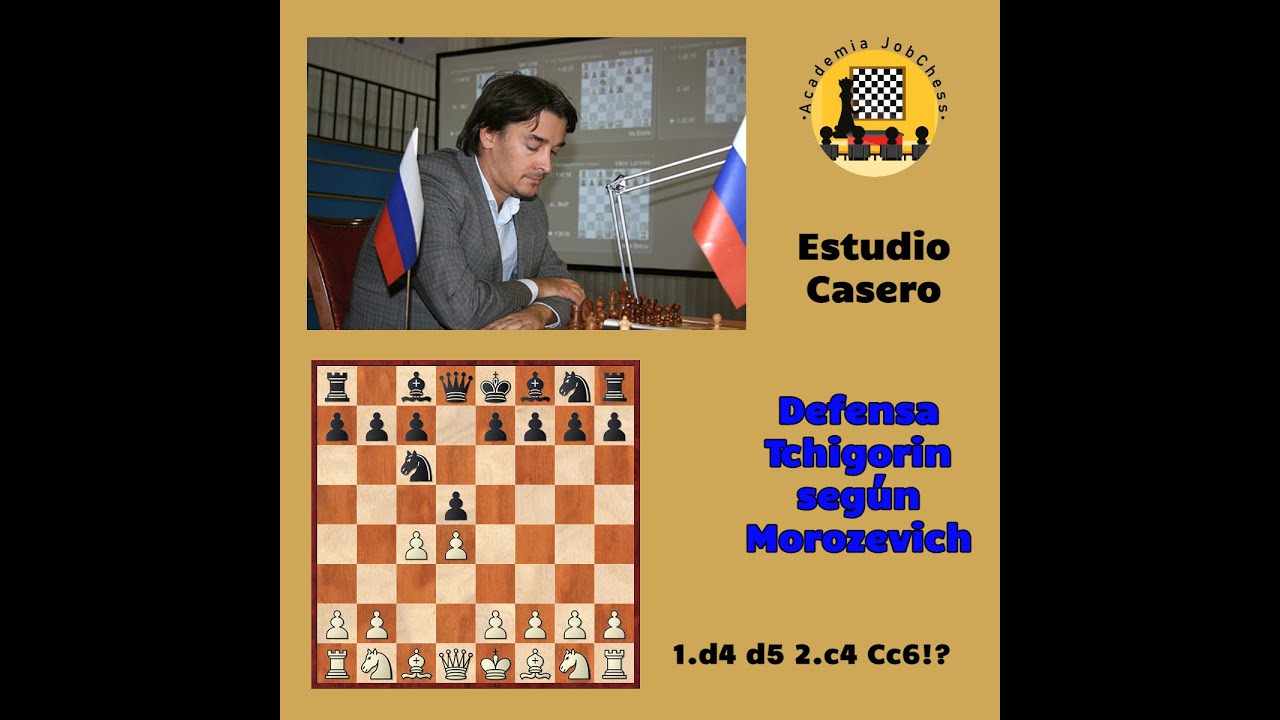Defensa Chigorin según Morozévich - Academia JobChess - YouTube