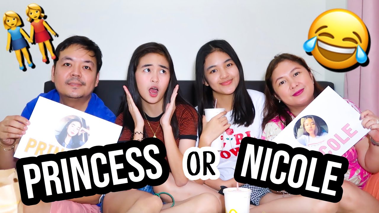 PRINCESS or NICOLE? ft our parents.. - YouTube