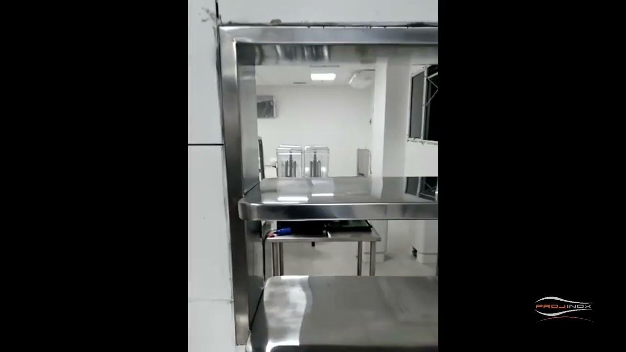 Passa-prato inox para cozinha industrial - YouTube