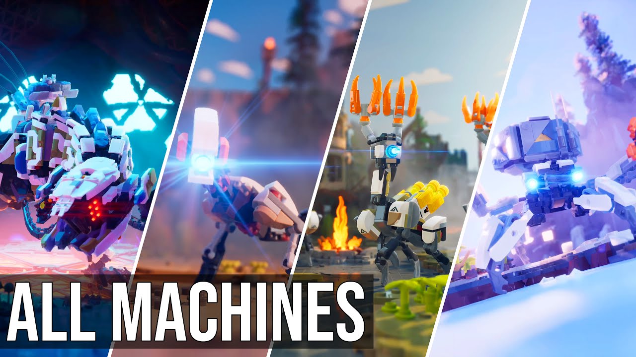 LEGO Horizon Adventures - All Machines Showcase - YouTube