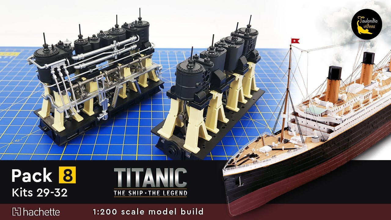 Hachette Build the 1:200 scale RMS Titanic - kits 29 - 32 (pack 8) # ...