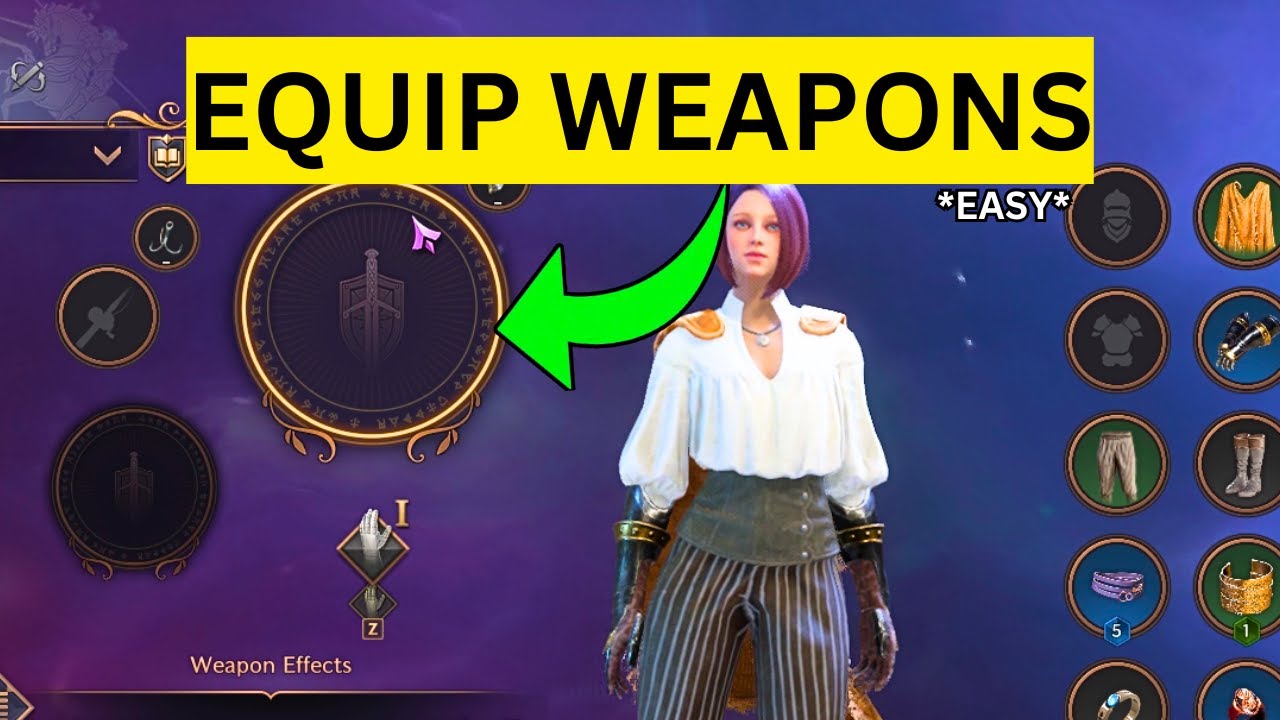 How To Equip Weapons in Throne and Liberty(EASY) - YouTube