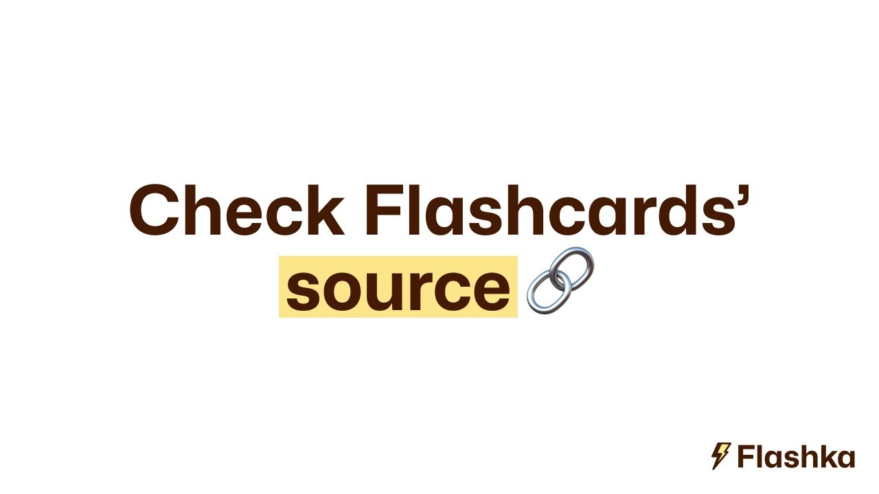 Check your Flashcard source 🔗 - YouTube