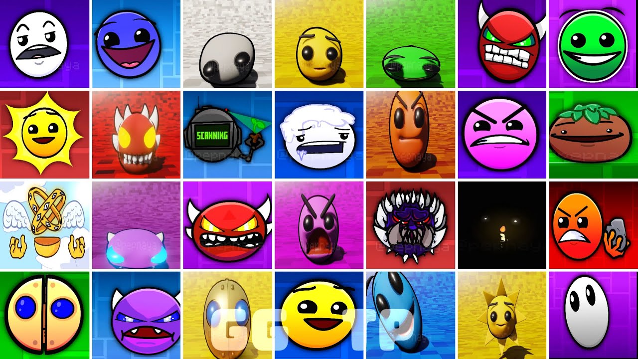 Geometry Dash All Custom FIRE IN THE HOLE But everyone Is ALL New ...