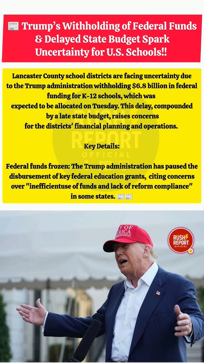 Trump’s Federal Fund Freeze Sparks Crisis for U.S. Schools | Budget ...