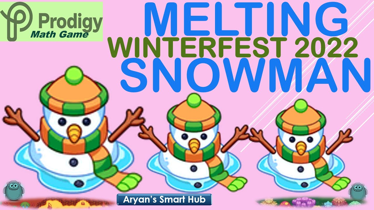 Getting Melting Snowman in prodigy. First task of Winterfest 2022 ...
