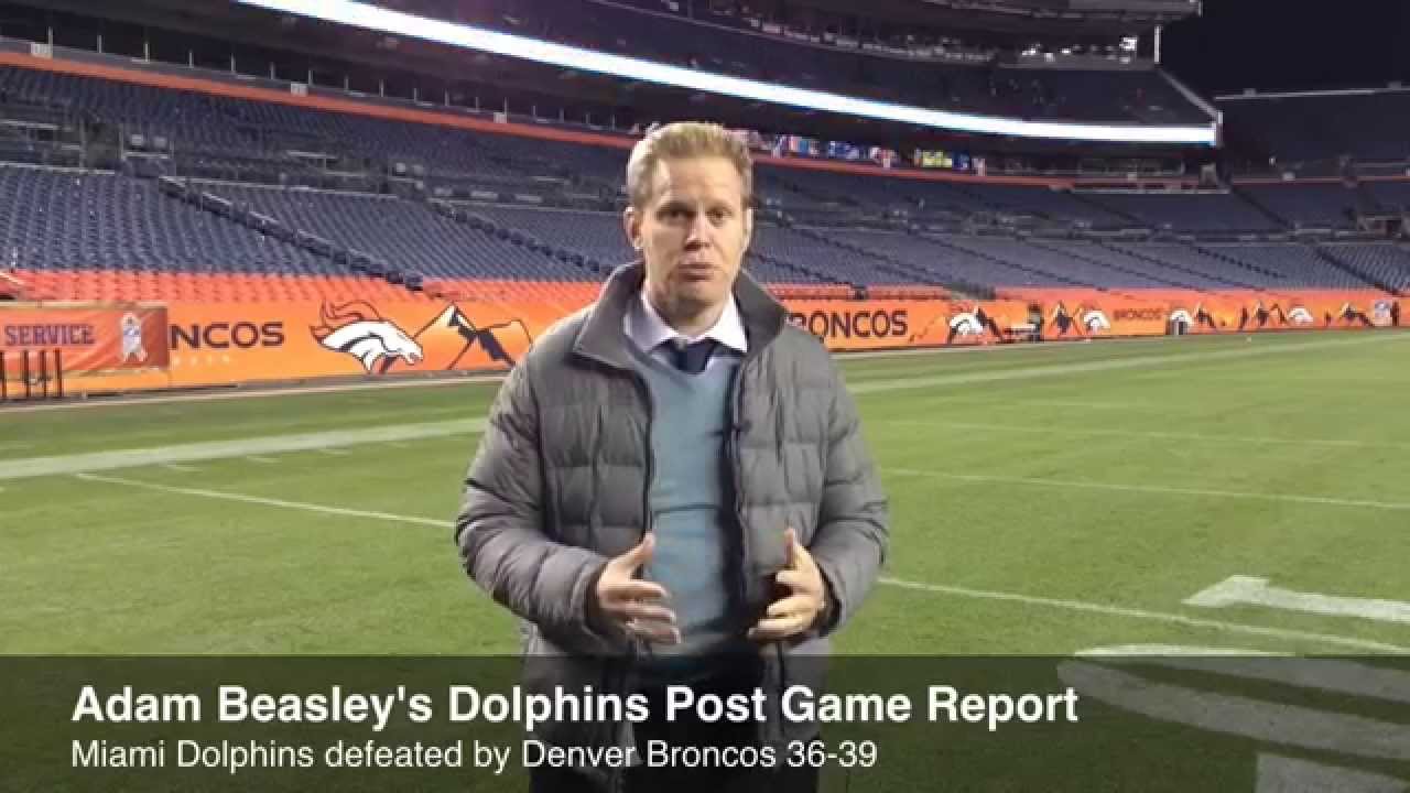 Miami Dolphins post-game report with Adam Beasley - YouTube