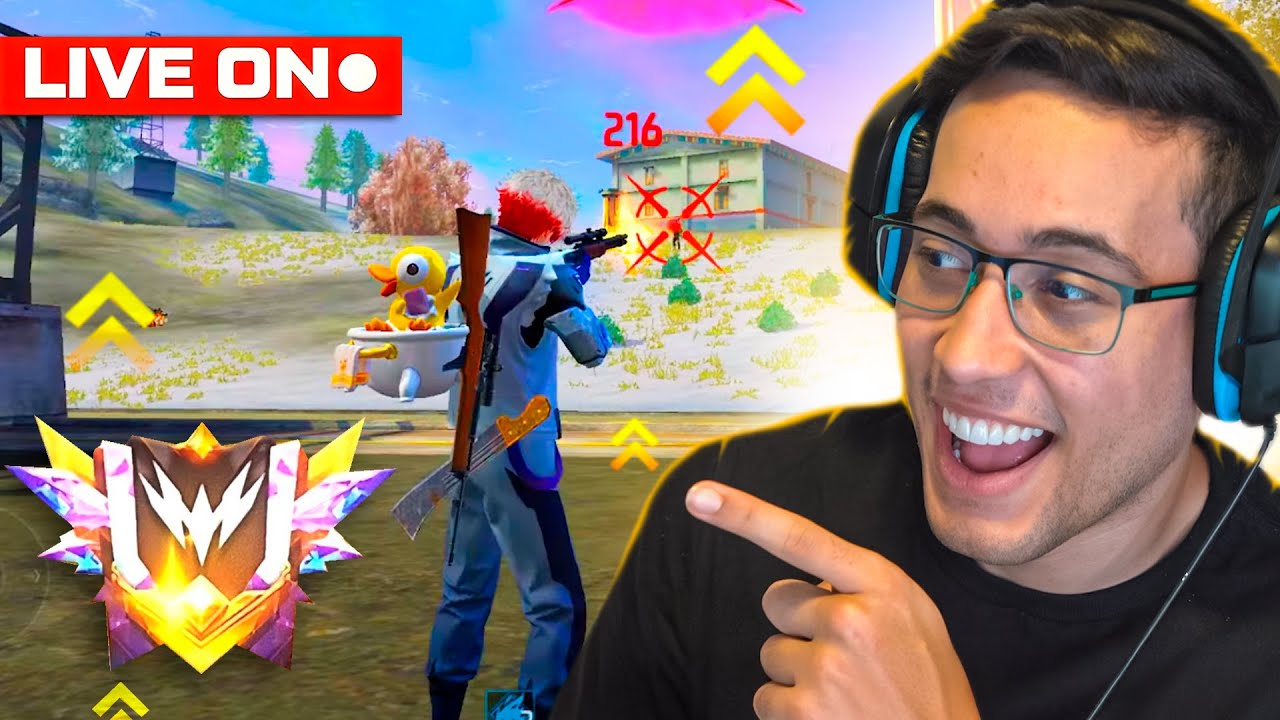 LEVELUP AO VIVO SHORTS 💙 007 GAMING 🏆 ! RANK DESAFIANTE 💙 FREE FIRE ...