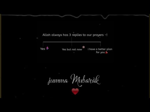 jumma Mubarak whatsapp status | Allahu Allah naat status | blackscreen status | instagram story |bgm