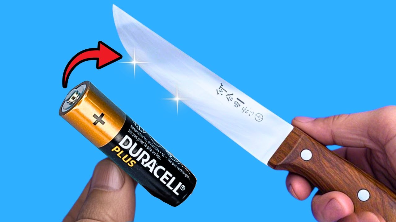 🔥 KNIFE Like Razor Sharp! Sharpen Any Knife in 1 Minute with an Old ...
