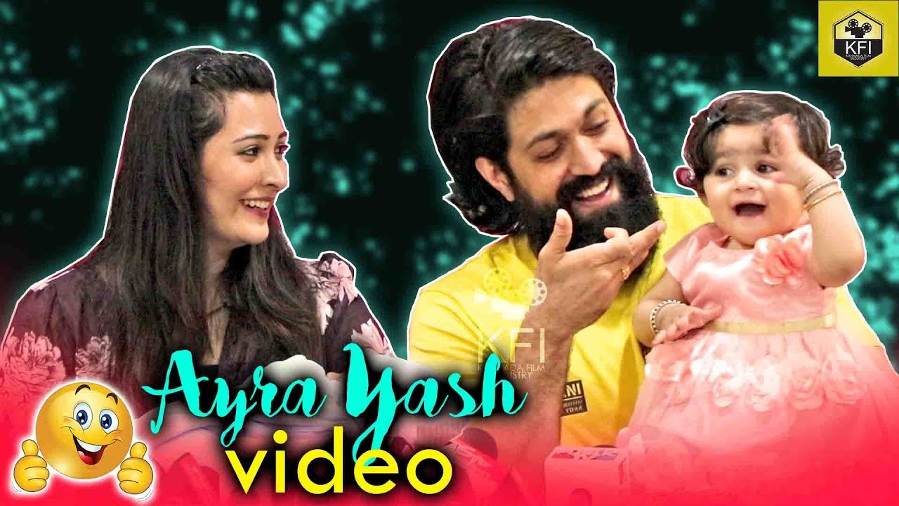 Rocking Star Yash Daughter’s Cutest Video | Ayra Yash New Video | Yash ...