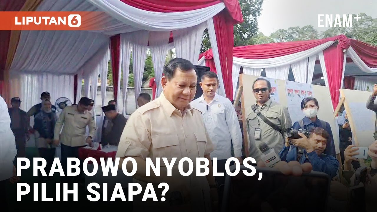 Dikawal Paspampres, Prabowo Nyoblos di TPS 08 Bojongkoneng | Liputan6 ...