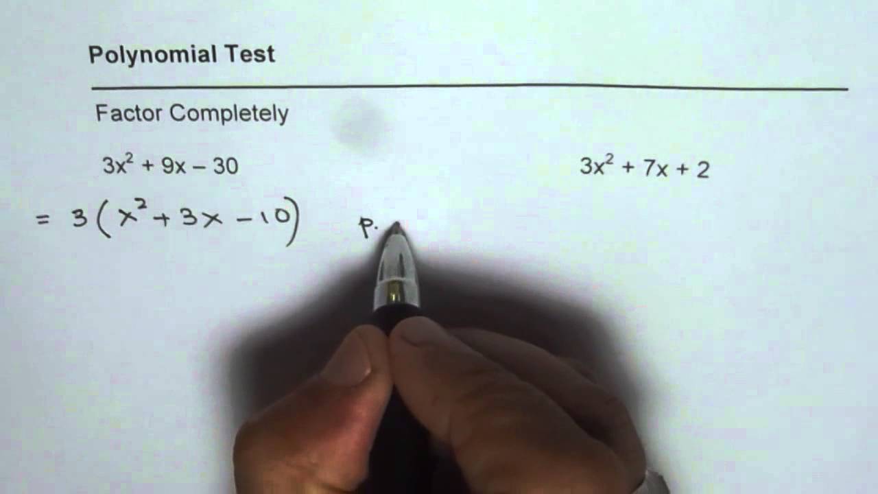 Factor Completely And Find Solution YouTube factor-completely-and-find-solution-youtube