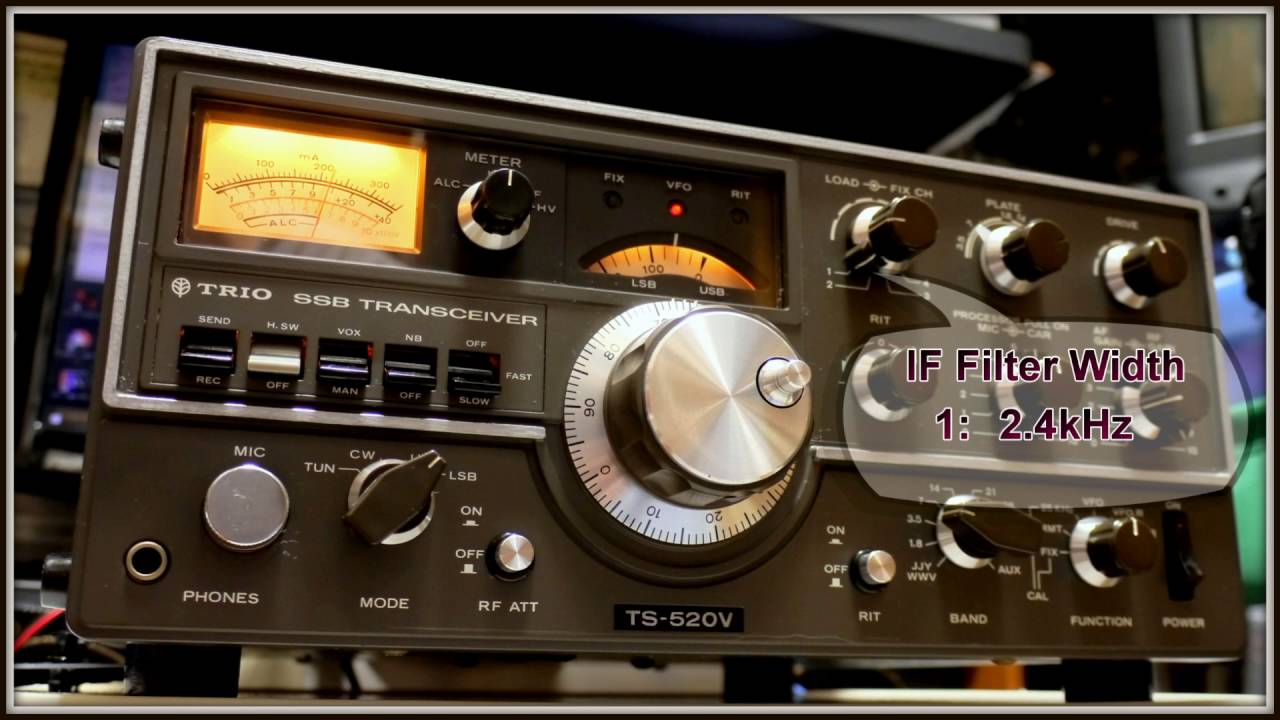 TRIO TS-520V にて3.5MHzを受信 その3 - YouTube