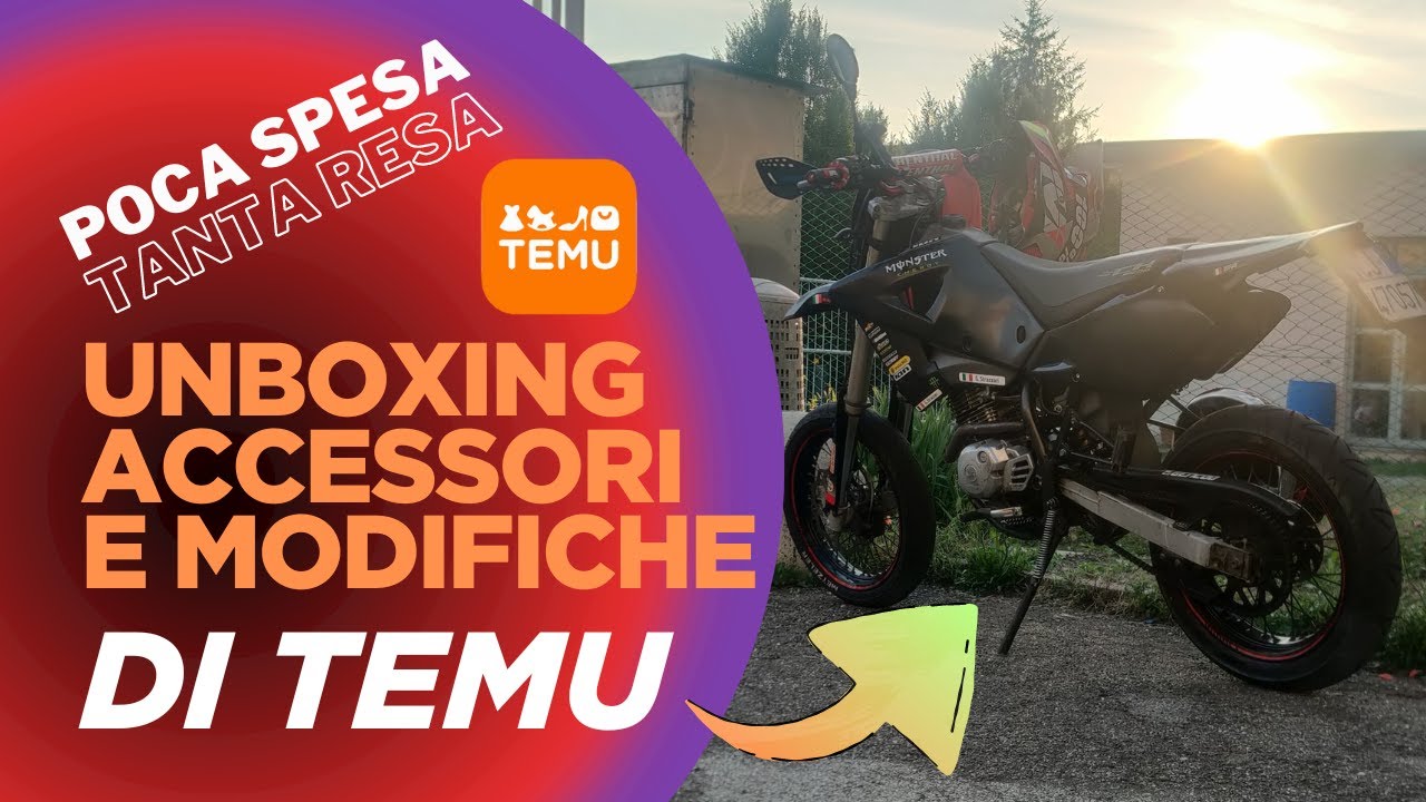 QUESTA VOLTA FACCIAMO SUL SERIO, UNBOXING PACCO DA TEMU PER LA MOTO ...