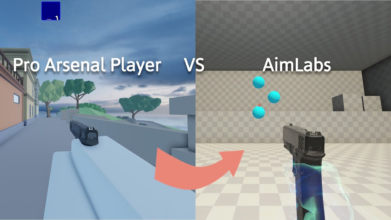 A pro Roblox Arsenal player play AimLabs for the first time!? - YouTube