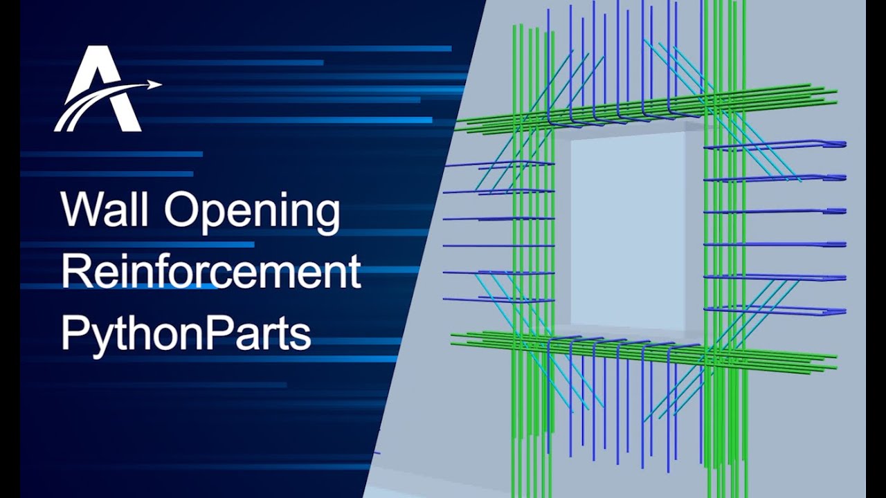 ALLPLAN Wall Opening Reinforcement PythonParts - Developed by ALLTO [FULL FEATURES] - YouTube