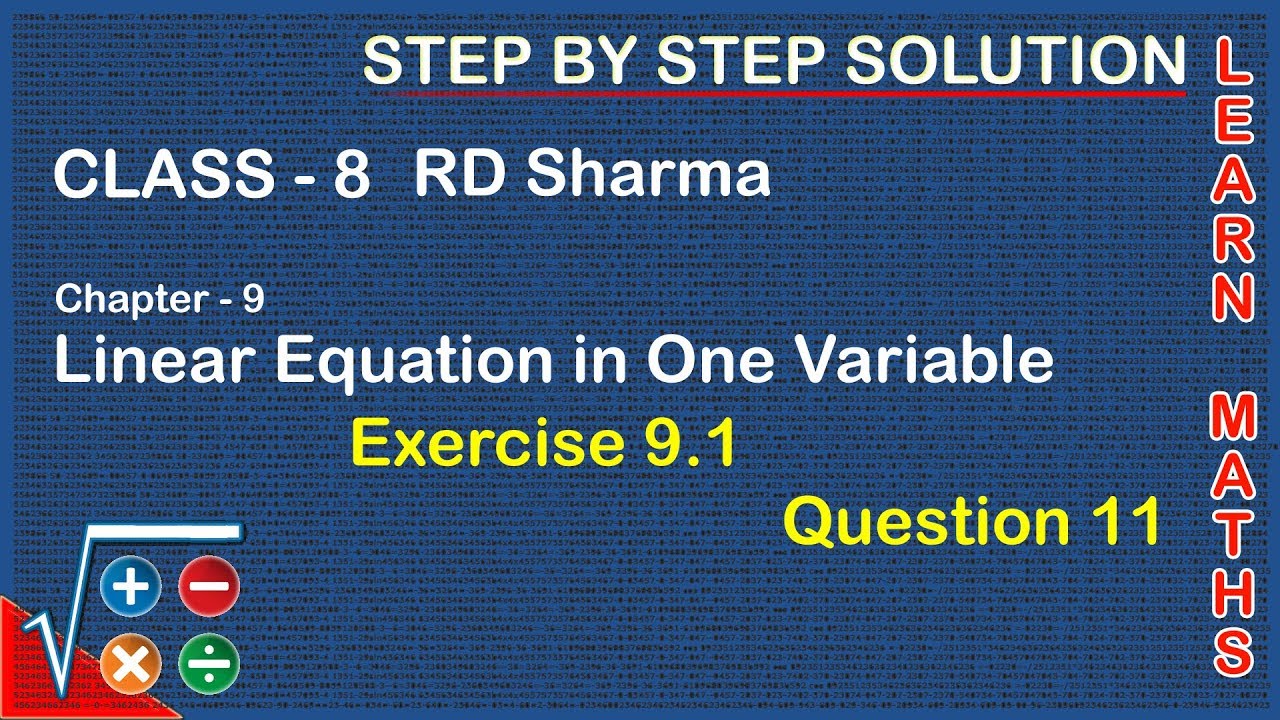 linear-equations-in-one-variable-class-8-exercise-9-1-question-11