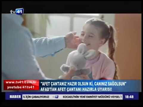 AFET ÇANTANIZ HAZIR OLSUN Kİ, CANINIZ SAĞ OLSUN!