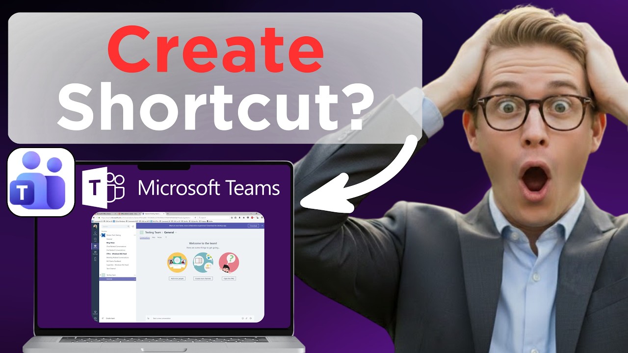 How to Create Desktop Shortcut of Microsoft Teams on Windows (Easy ...