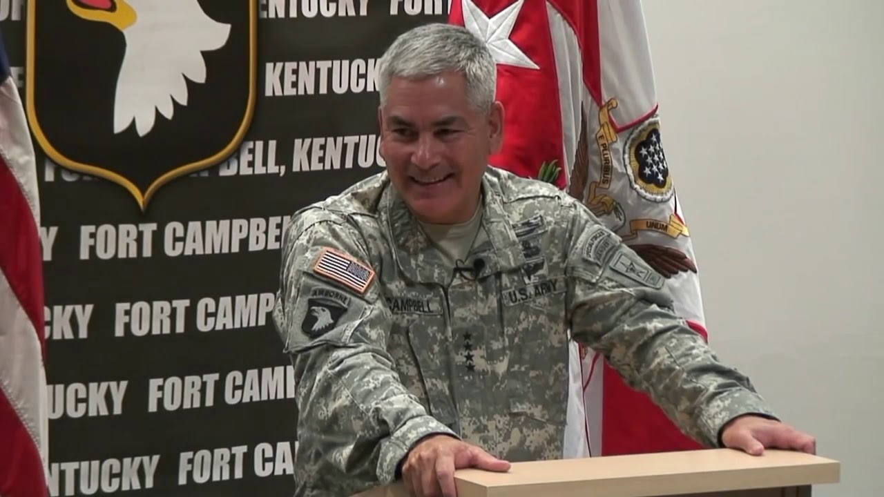 General John F. Campbell visits Fort Campbell - YouTube