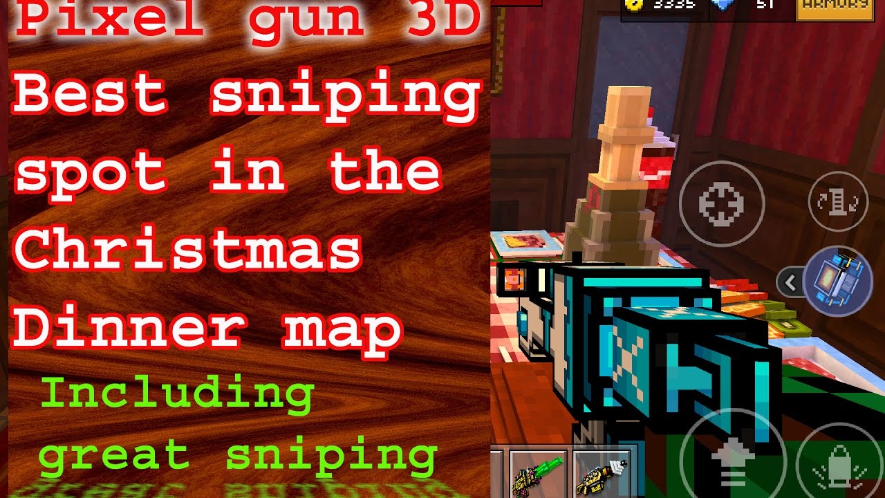 Pixel Gun 3D - best sniper spot in Christmas Dinner map [Android only ...