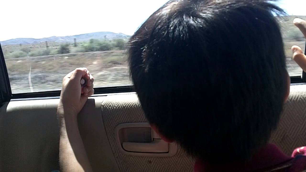 Son trying to signal the truck driver to honk (part2of4) - YouTube