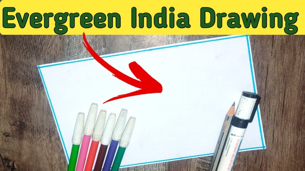 Evergreen India Drawing | India 2030 Drawing | Evergreen India 2030 ...